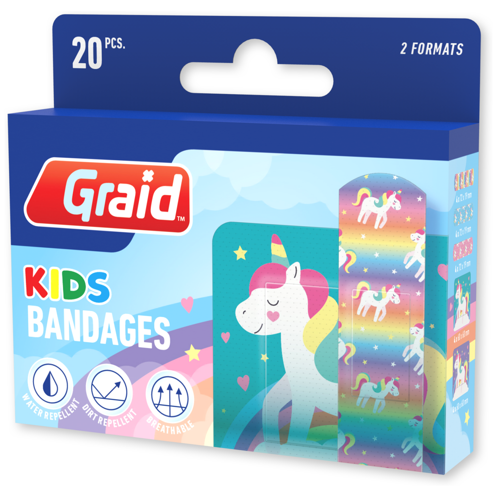 PRINTED PLASTER KIDS UNICORN - RFX CARE