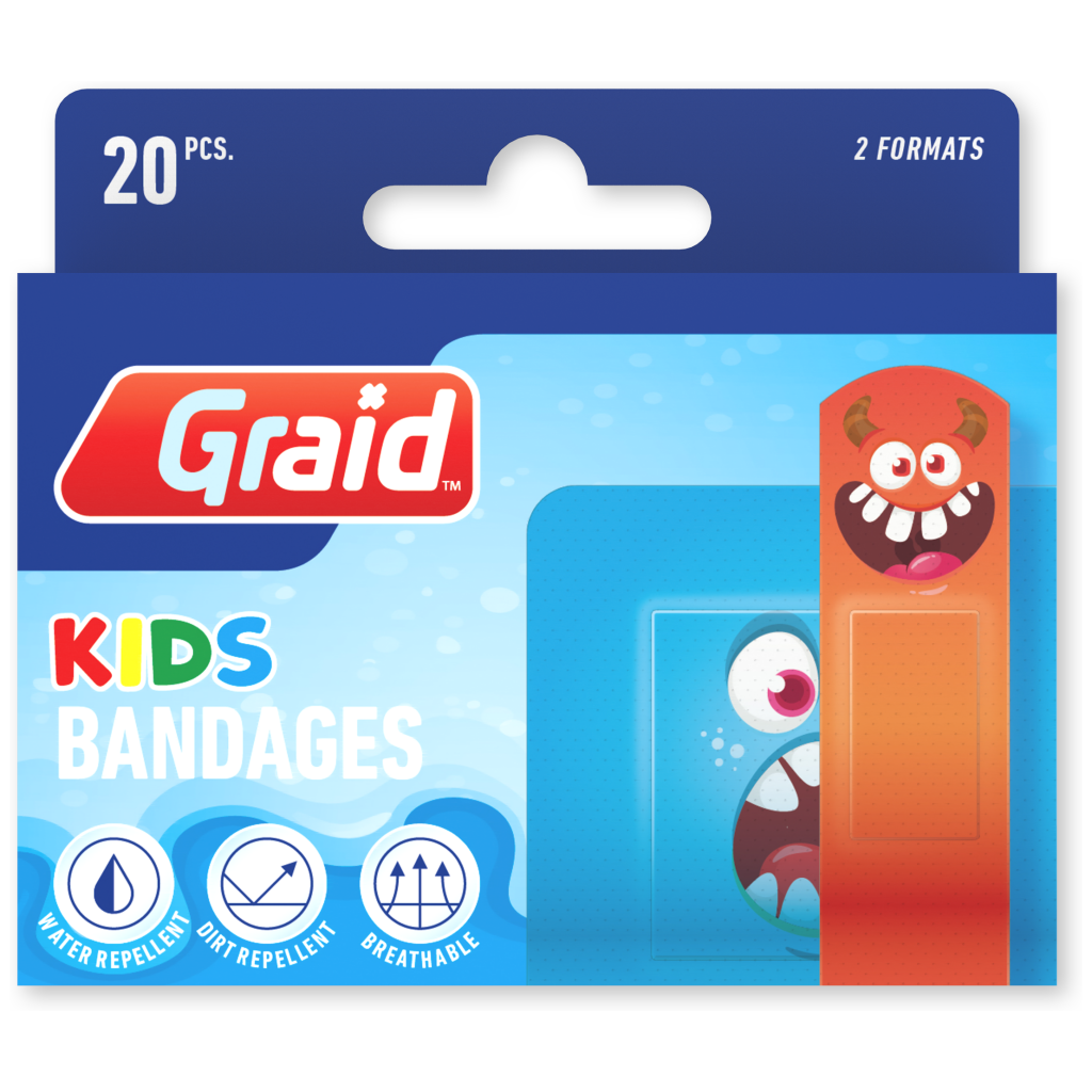 PRINTED PLASTER KIDS FUNNY FACE - RFX CARE