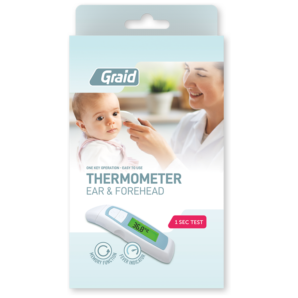 INFRARED THERMOMETER EAR & FOREHEAD - RFX CARE