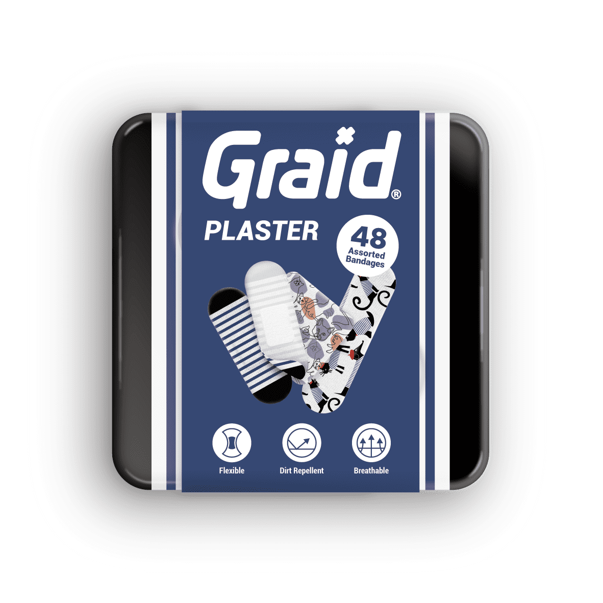 ELASTIC PREMIUM PLASTER PET & STRIPES - RFX CARE