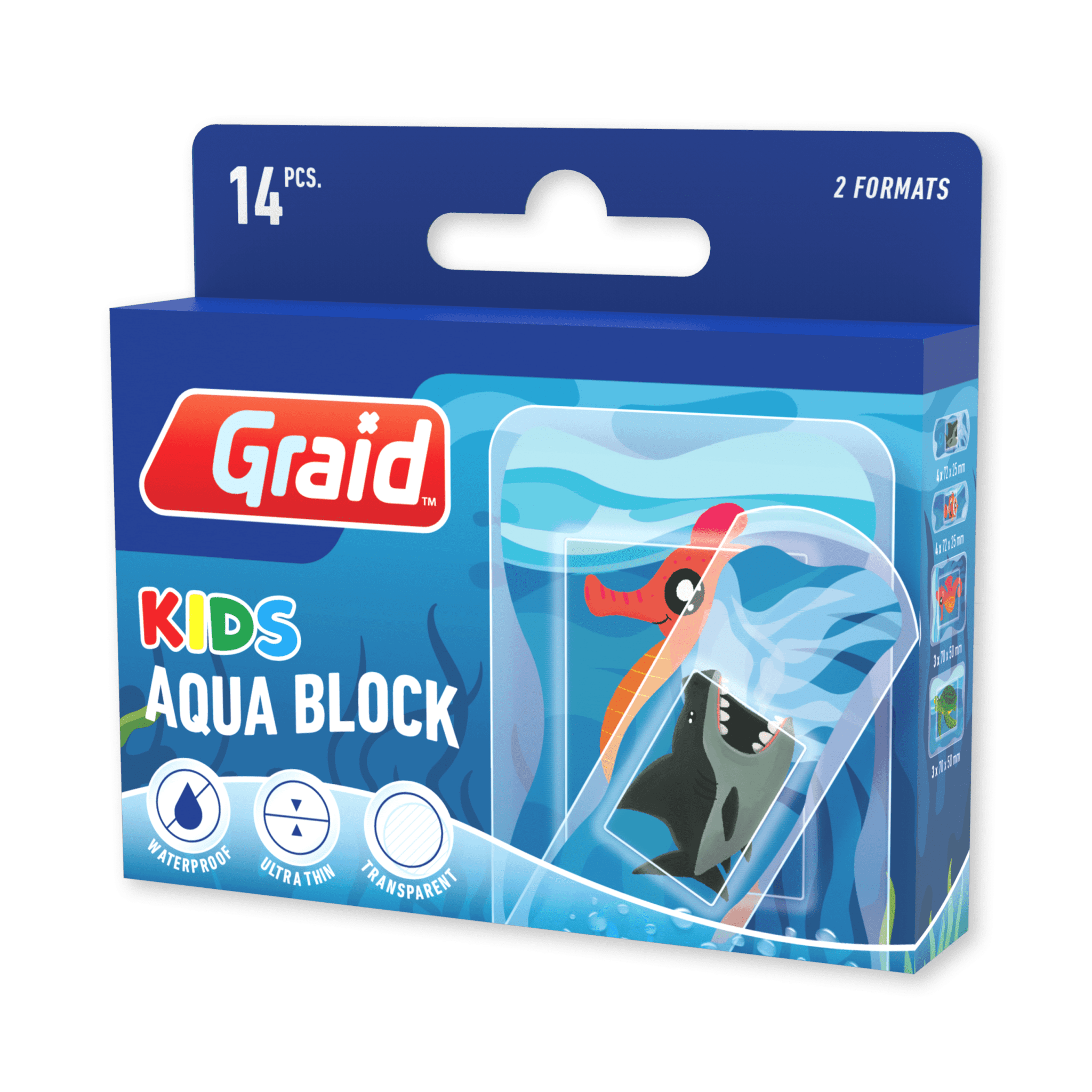 AQUA BLOCK KIDS PLASTER OCEAN ANIMALS - RFX CARE