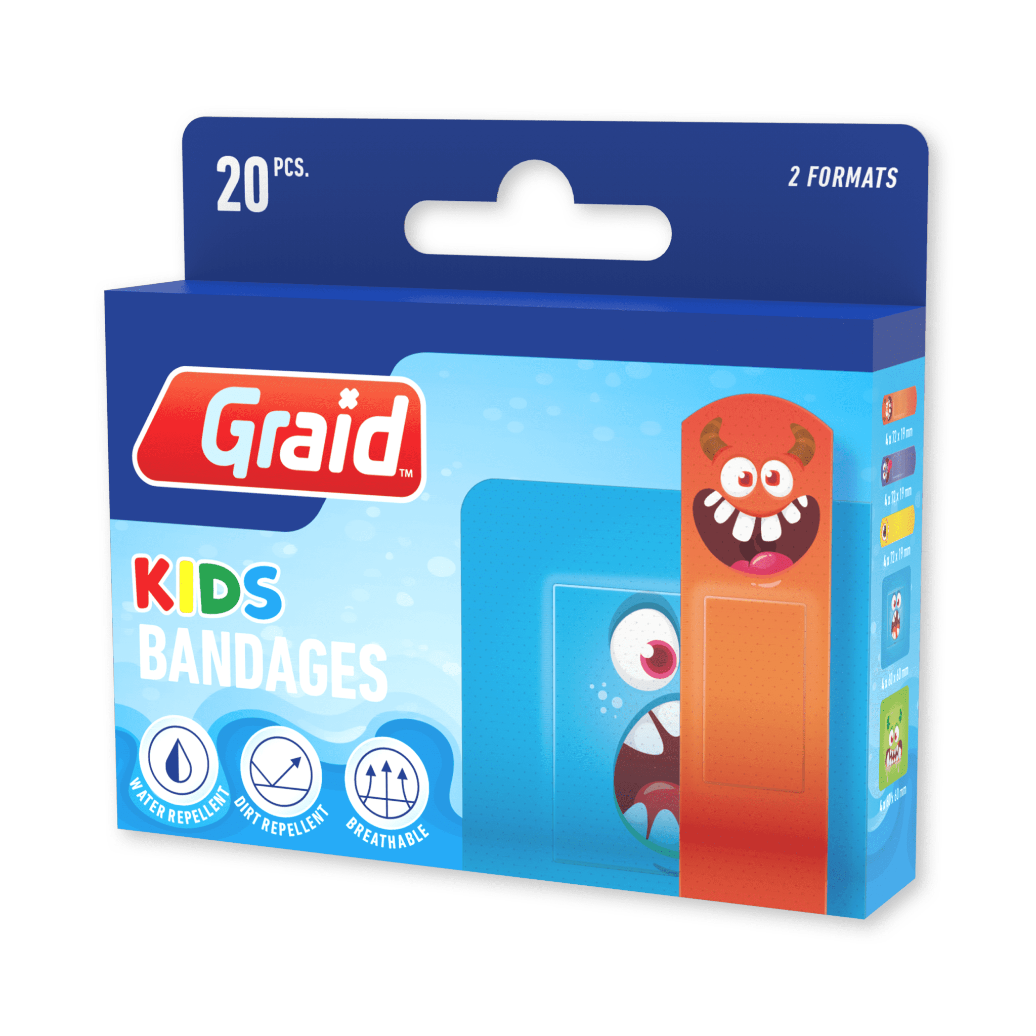 PRINTED PLASTER KIDS FUNNY FACE - RFX CARE